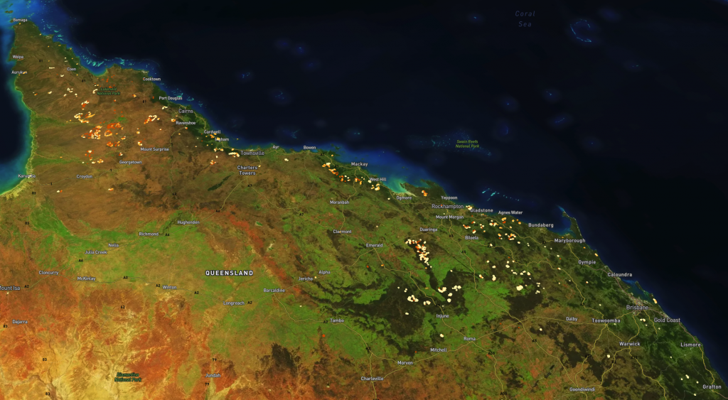 How the 2018 Queensland bushfire spread | VISUALISE.TODAY